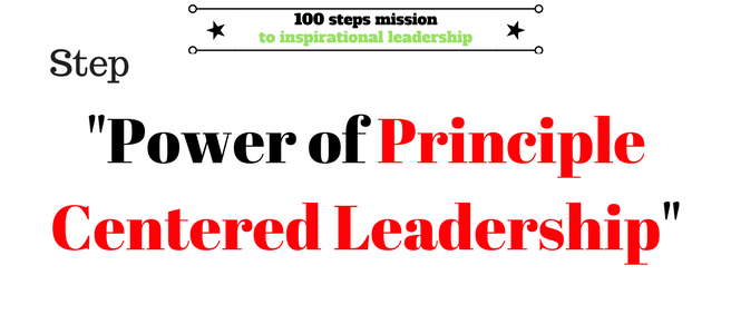 Principle Centered Leadership – 100 Steps Mission