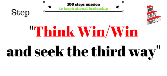 Win/Win and believing in a third way – 100 Steps Mission
